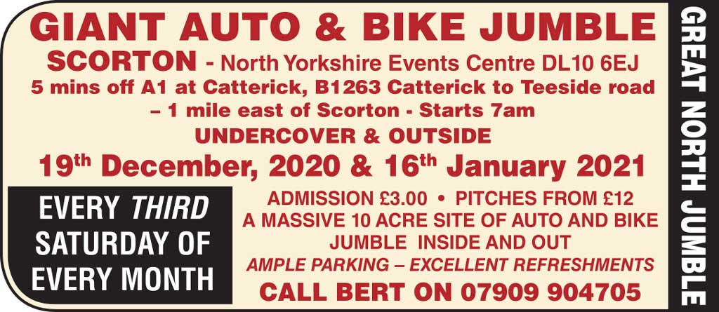 Scorton Auto & Bike Jumble reopens in December | Classic Bike Guide ...